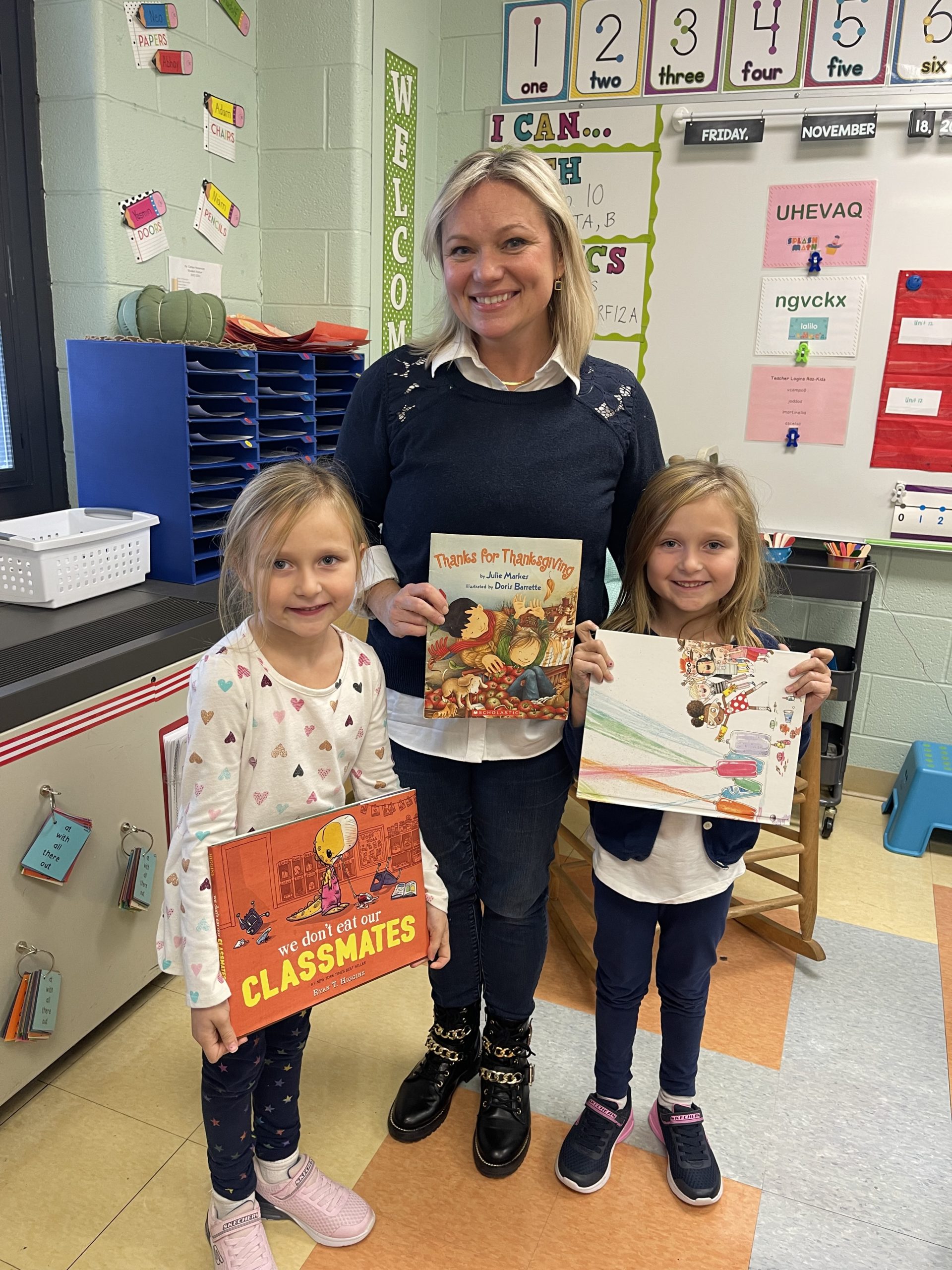 Real-Life Author Visits First Grade Class - Lincoln School