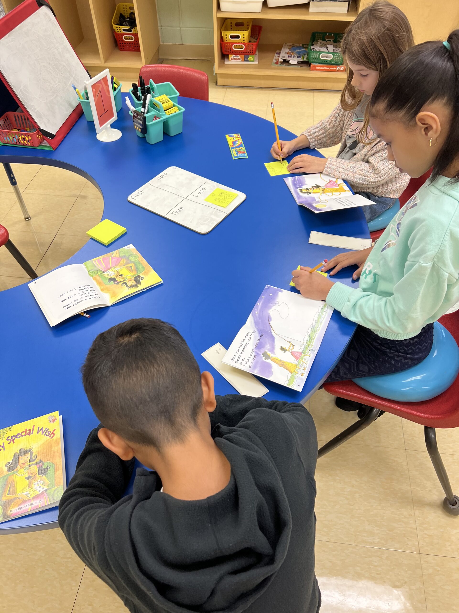 Students Summarize Book Working Cooperatively - Lincoln School