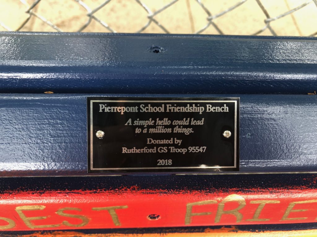 Friendship Bench - Pierrepont School