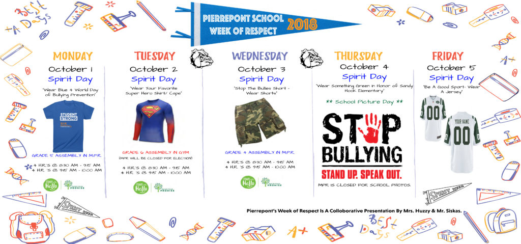 Week of Respect Spirit Week - Pierrepont School
