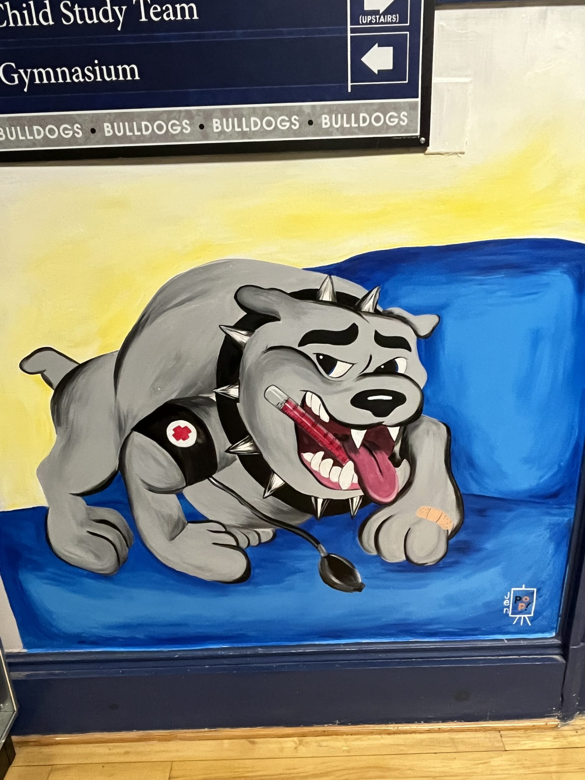 Bulldog Murals - Pierrepont School