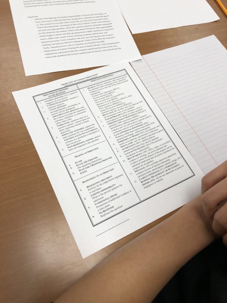 The Trial of Victor Frankenstein - Rutherford High School