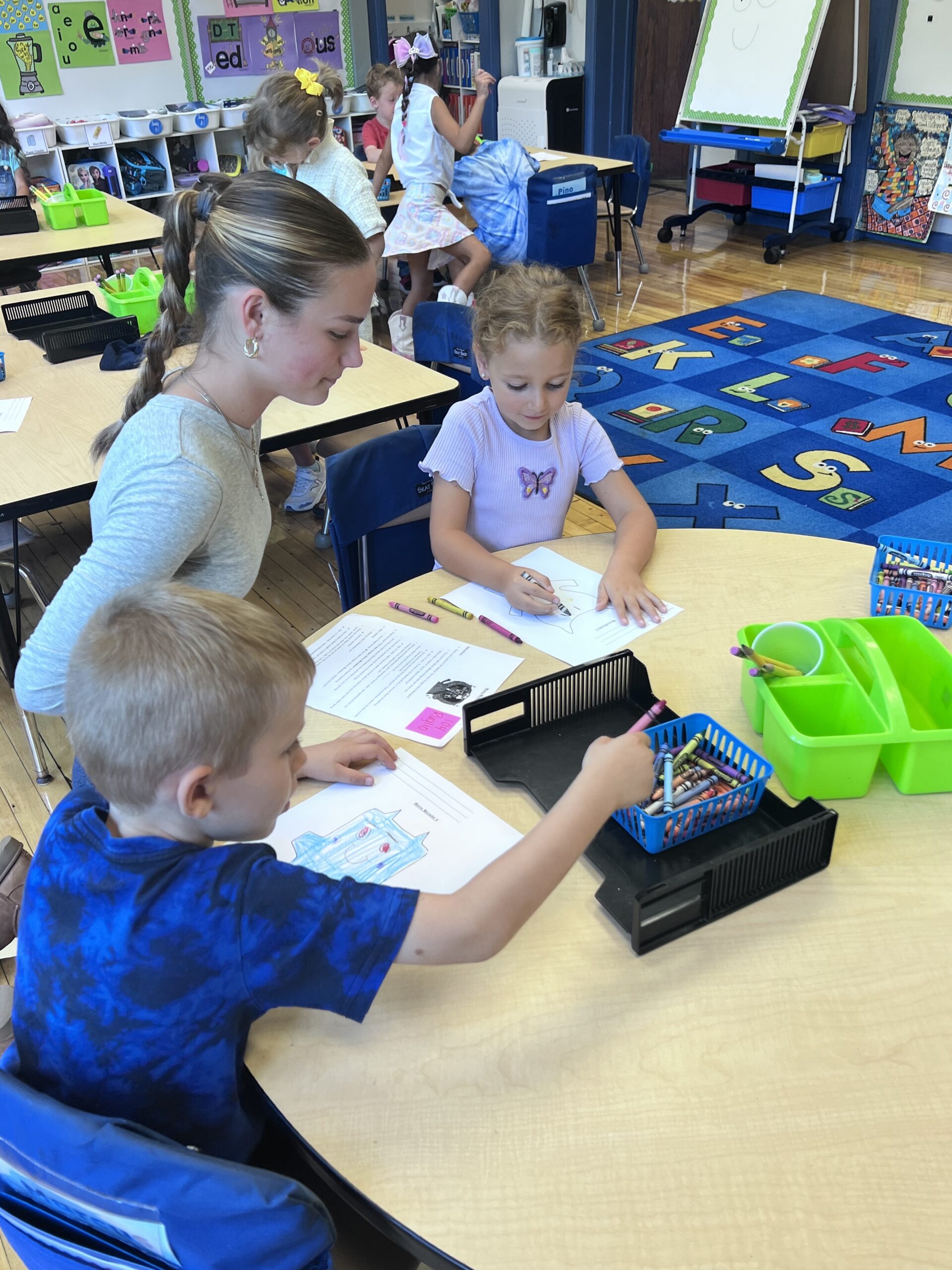 RHS Textiles and Kindergarten Center Collaboration - Rutherford High School