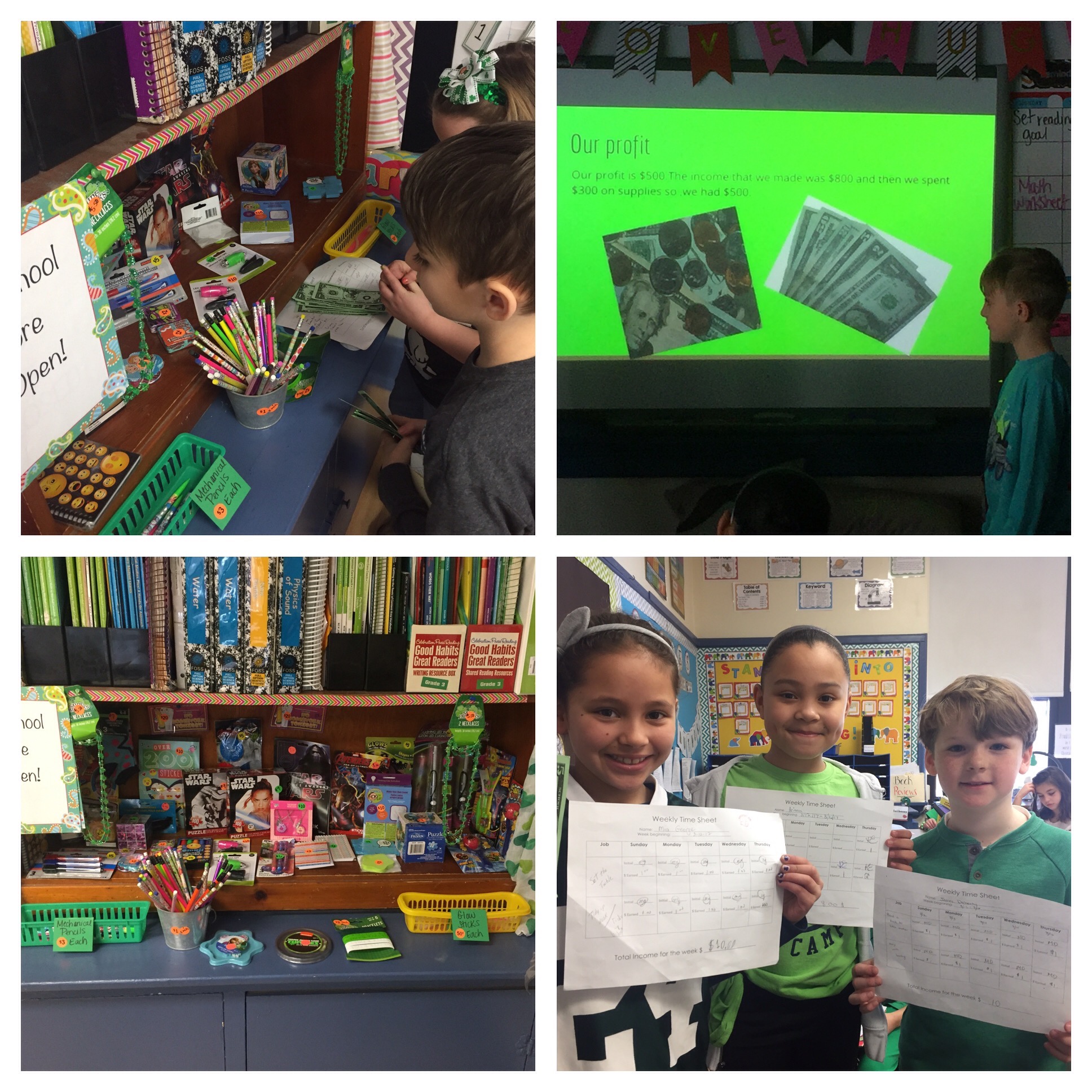 Grade 3 Budget Project at Washington School - Washington School