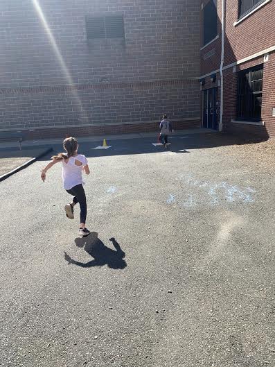 Spelling Relay Race - Washington School
