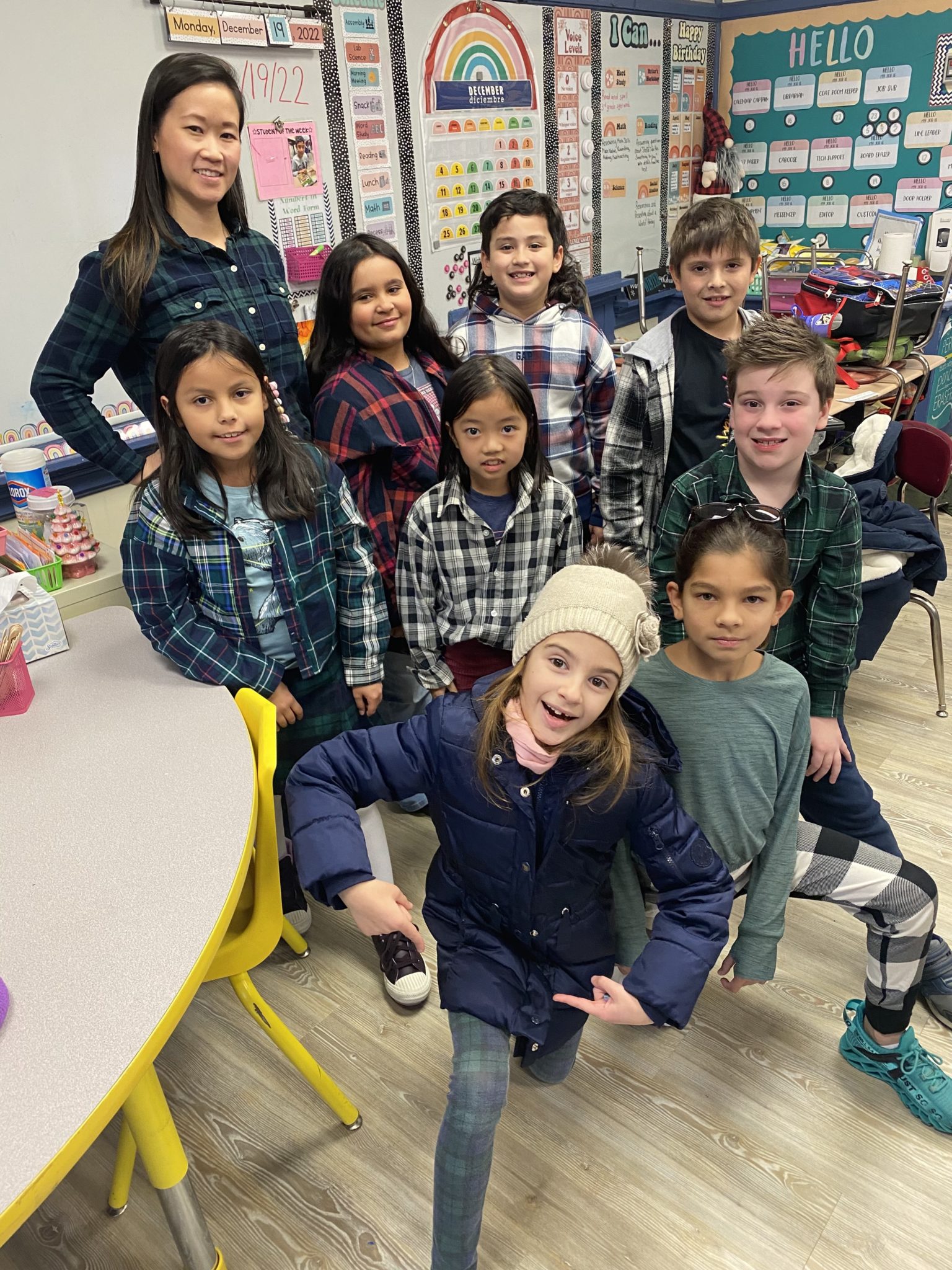 Plaid/Flannel Day - Holiday Spirit Week - Washington School