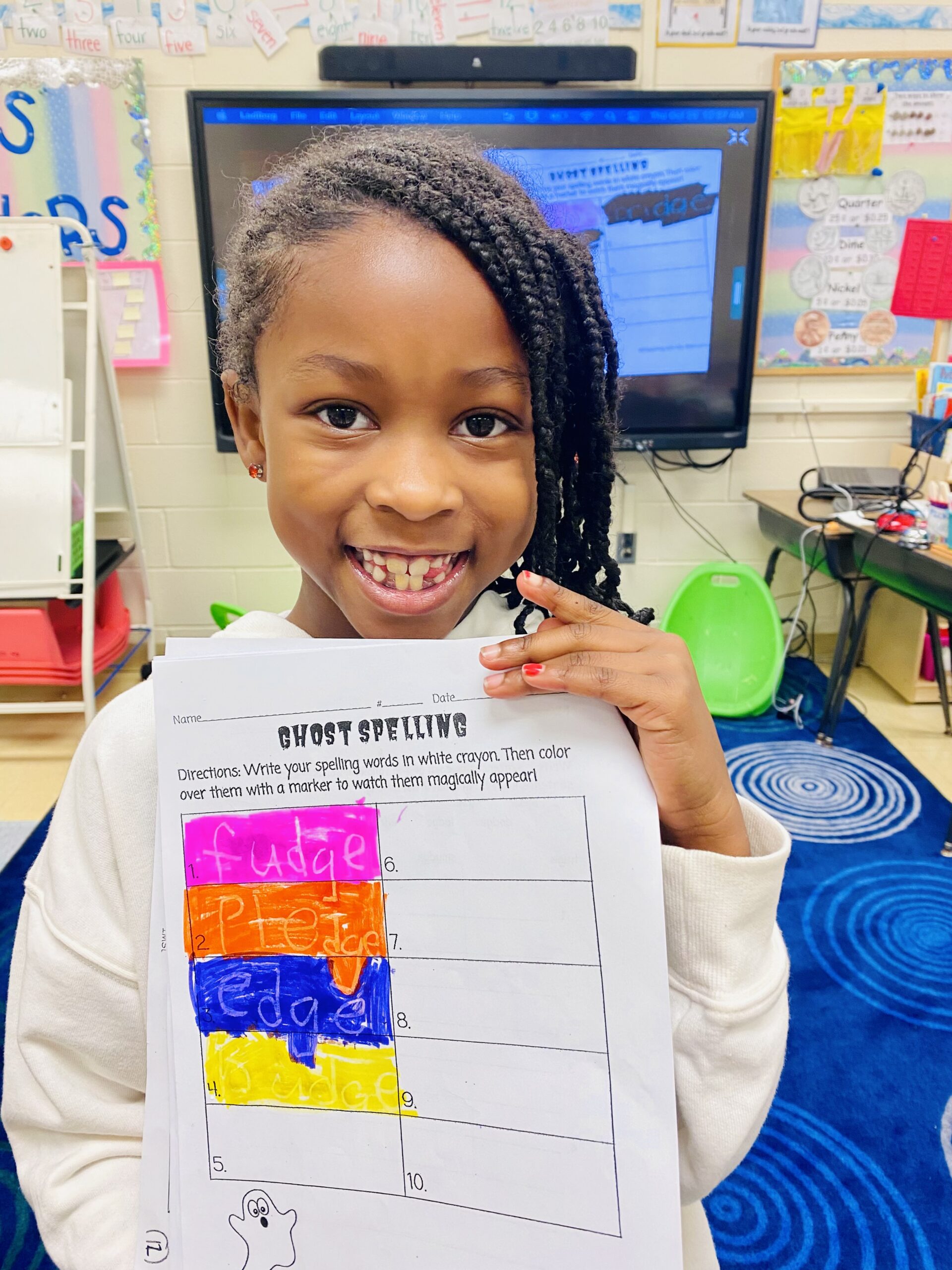 Ghost Spelling - Washington School