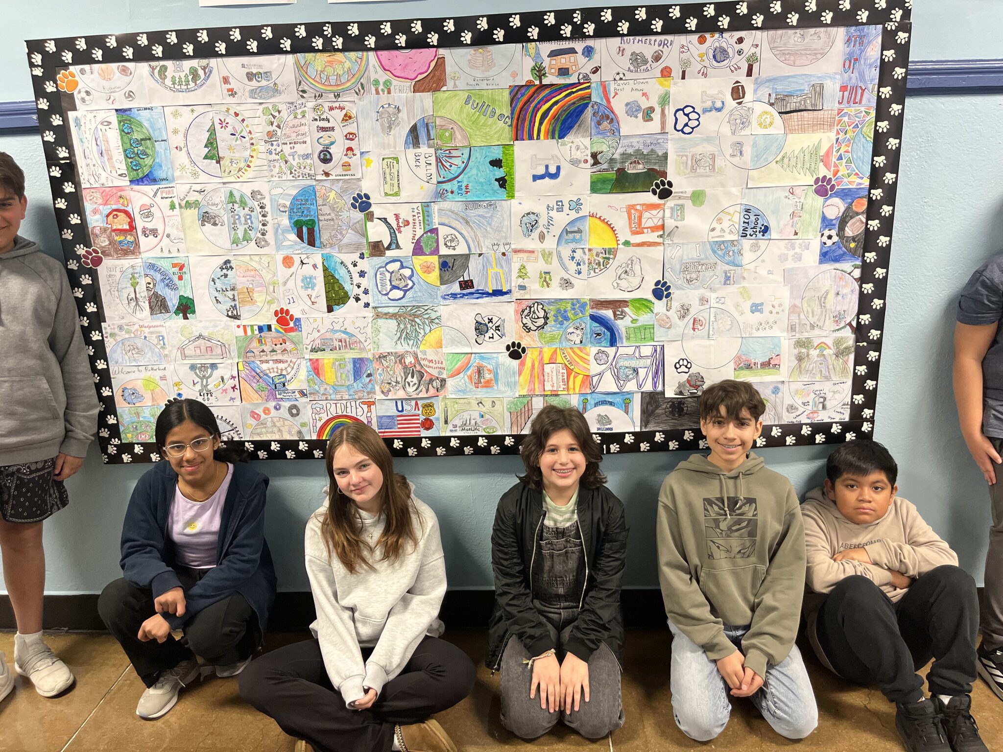 7th Grade UMS Students Create Community Mural - Rutherford Public Schools